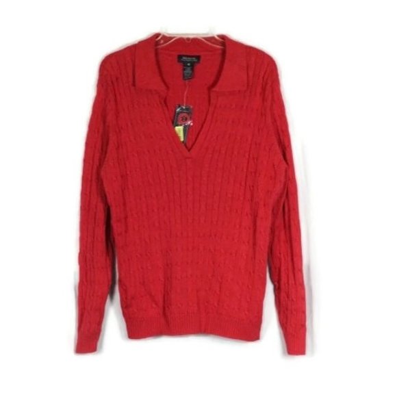 Jones New York | Sweaters | Jones New York Signature Red Womens Knit ...